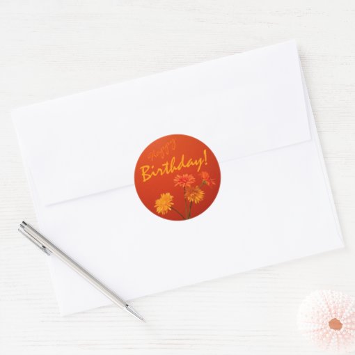 Happy Birthday Envelope Seals | Zazzle