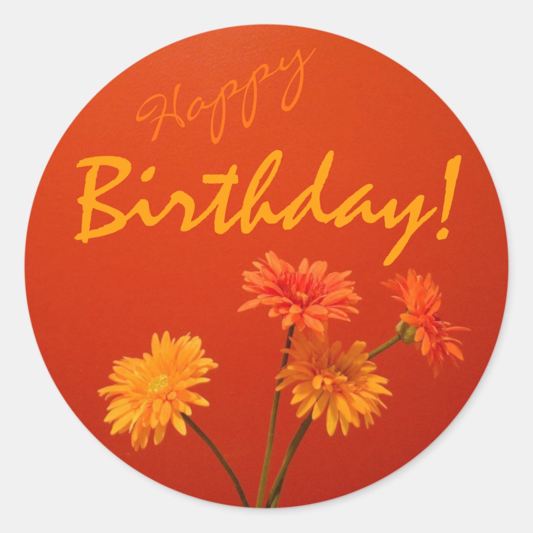 Happy Birthday Envelope Seals | Zazzle