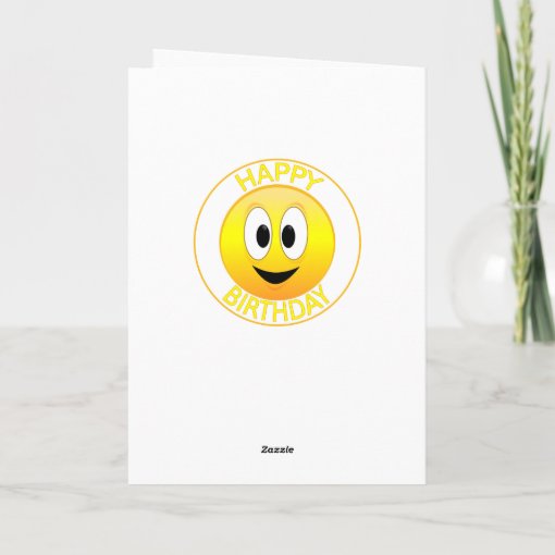 Happy Birthday Face Custom Card | Zazzle