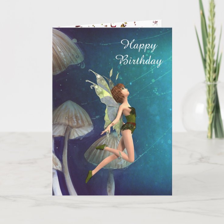"Happy Birthday" Fairy Card | Zazzle