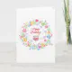 Happy Birthday Field Flower Wreath Special Joyful Card | Zazzle