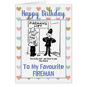 Funny Fireman Cards | Zazzle
