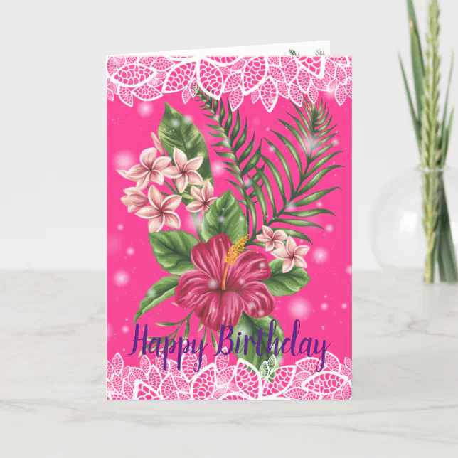 Happy Birthday Floral Card | Zazzle