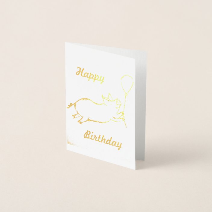 Happy Birthday Flying Pig Card | Zazzle.com