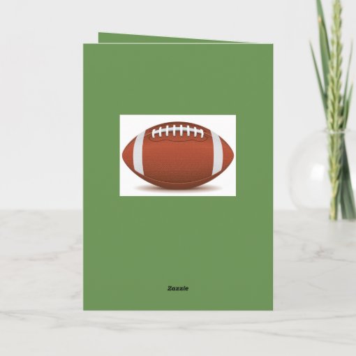 Happy Birthday Football Card | Zazzle