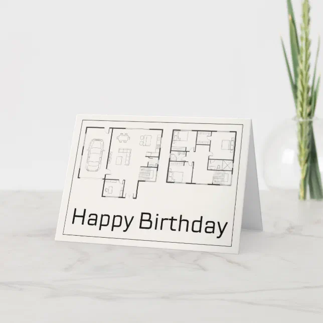 Happy Birthday for Architect, Architecture Thank You Card | Zazzle