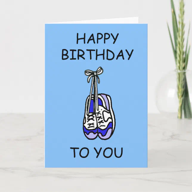 Happy Birthday for Male Runner Card | Zazzle