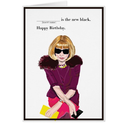 Happy Birthday for the Fashionista Card | Zazzle