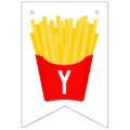 Happy Birthday French Fries Bunting Flags | Zazzle