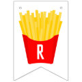 Happy Birthday French Fries Bunting Flags | Zazzle