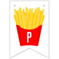 Happy Birthday French Fries Bunting Flags | Zazzle