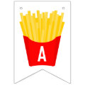 Happy Birthday French Fries Bunting Flags | Zazzle