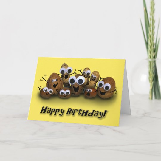 Happy Birthday from Bunch of Nuts Card | Zazzle.com