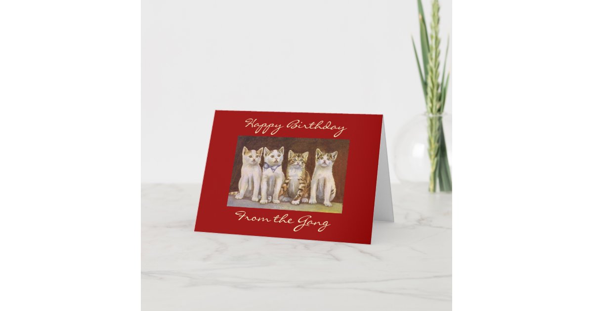 Happy Birthday from the Gang Card | Zazzle