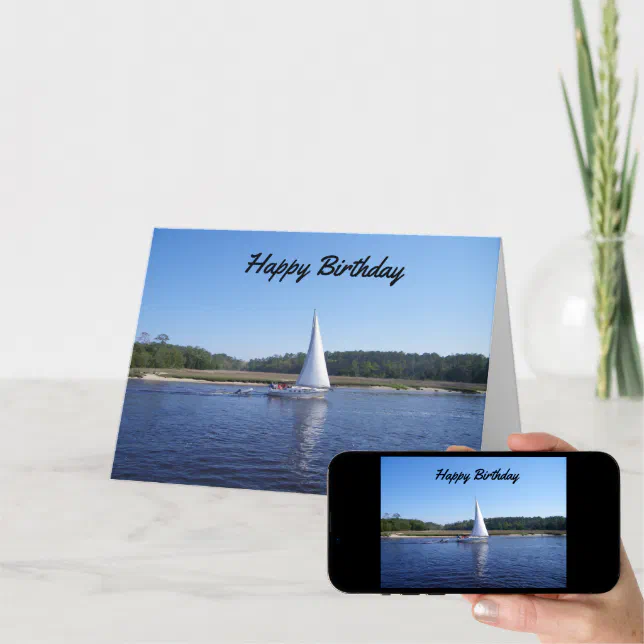 ***HAPPY BIRTHDAY*** FROM THE LAKE CARD | Zazzle