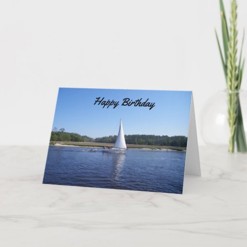 ***HAPPY BIRTHDAY*** FROM THE LAKE CARD | Zazzle
