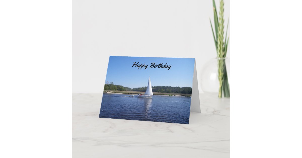 ***HAPPY BIRTHDAY*** FROM THE LAKE CARD | Zazzle