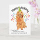 Happy Birthday from Your Golden Retriever Dog Card | Zazzle