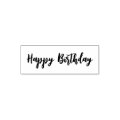 Happy Birthday Fun Script Text Template Self-inking Stamp | Zazzle