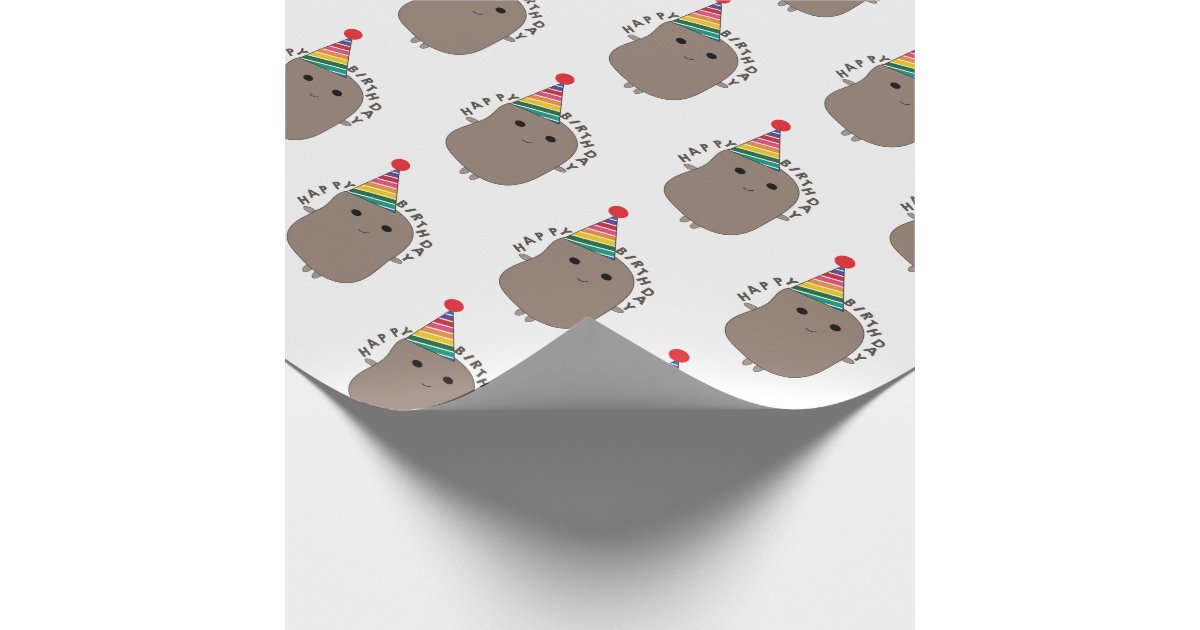 Happy Birthday Funny Potato Wrapping Paper | Zazzle