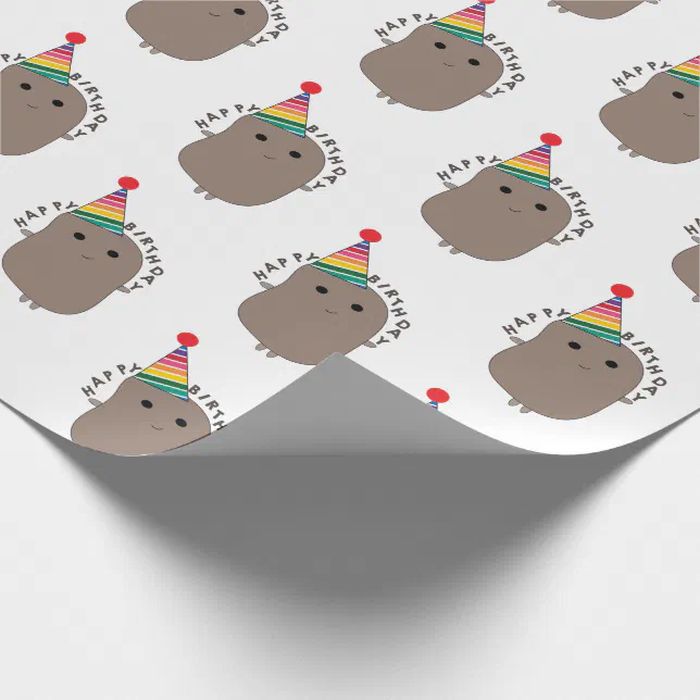 Happy Birthday Funny Potato Wrapping Paper | Zazzle