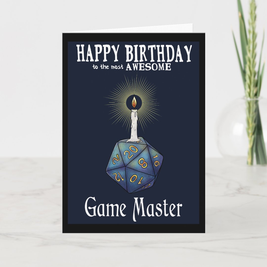 Happy Birthday Game Master Card | Zazzle