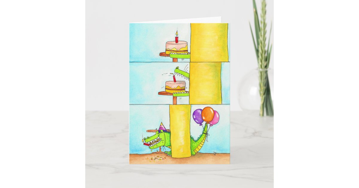 Happy Birthday Gator Card | Zazzle