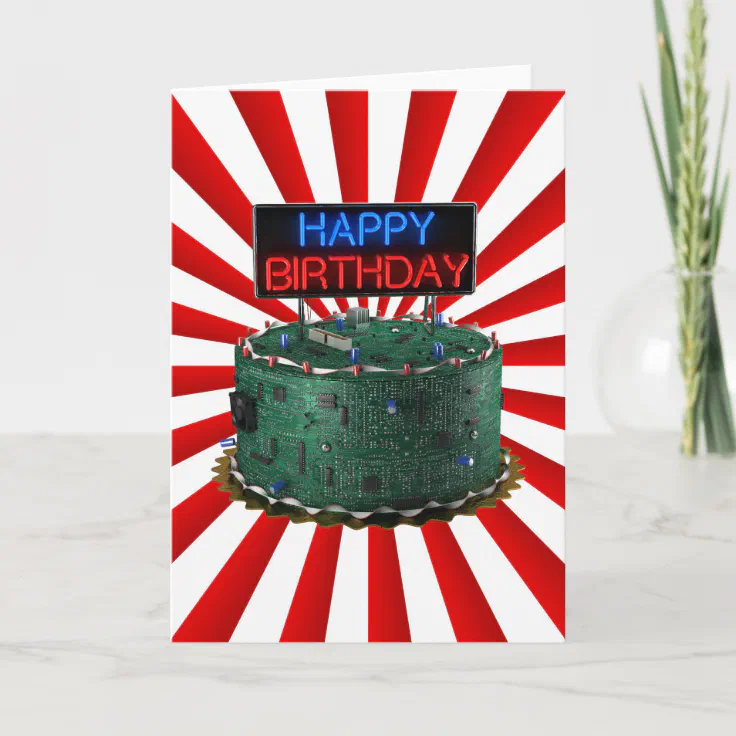 Happy Birthday, Geek Card | Zazzle
