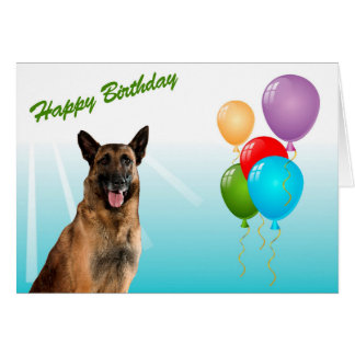 German Shepherd Birthday Greeting Cards | Zazzle