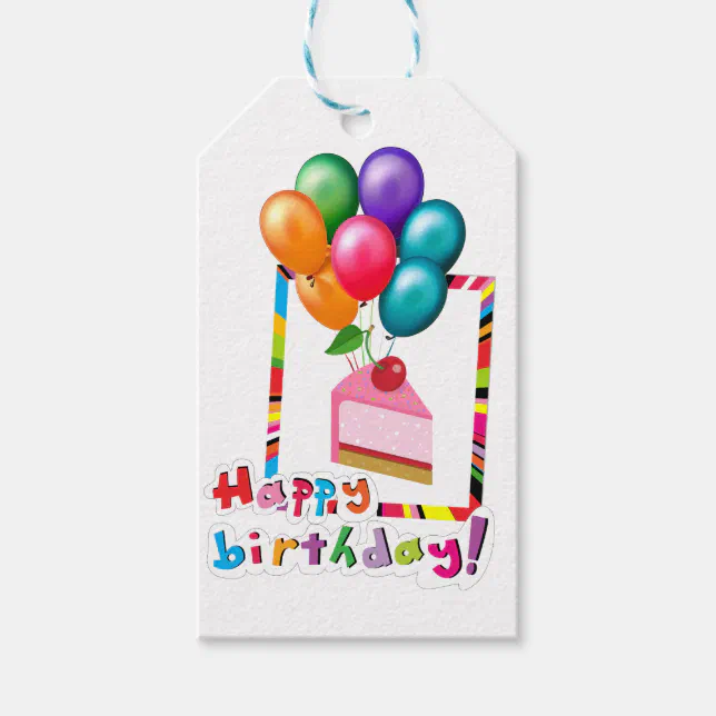 Happy Birthday Gift Tag | Zazzle