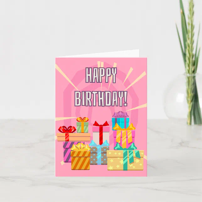 Happy Birthday Gifts Card | Zazzle
