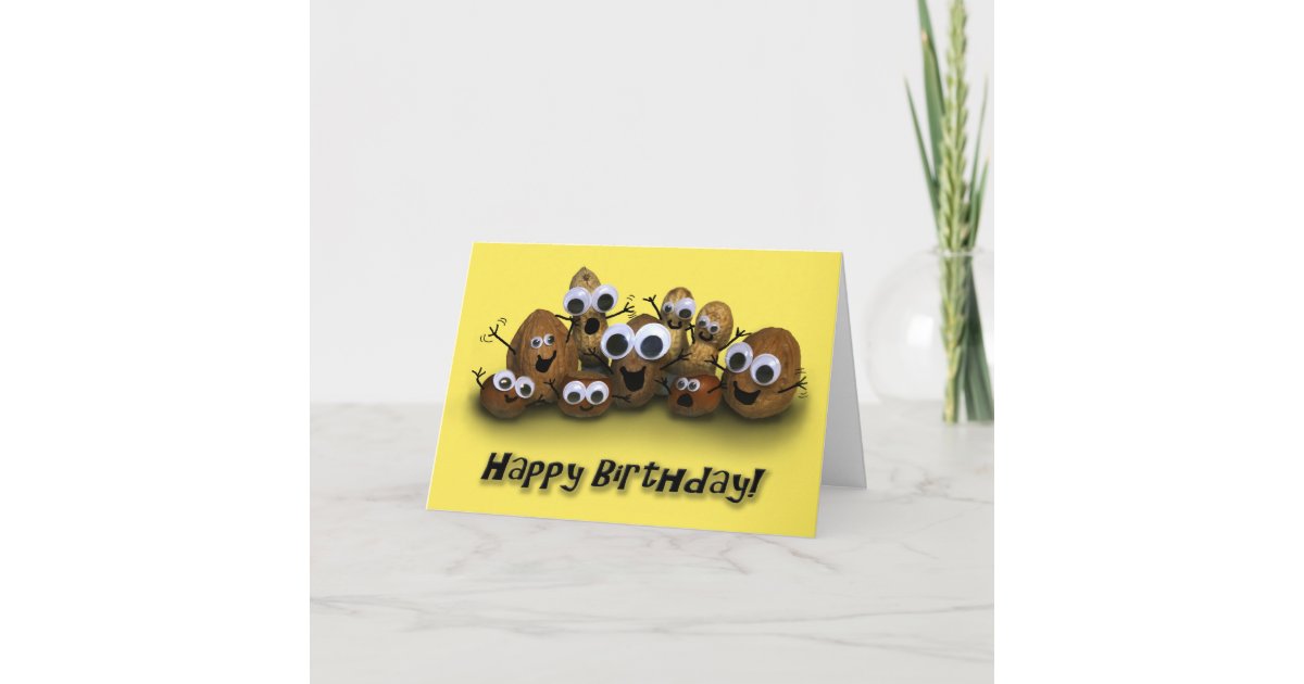 Happy Birthday Go Nuts Card | Zazzle