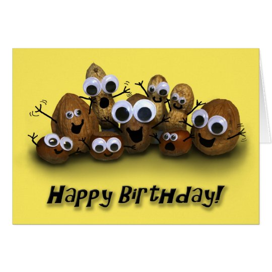 Happy Birthday Go Nuts Card | Zazzle.com