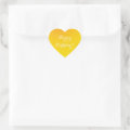 Happy Birthday gold Heart Sticker | Zazzle