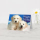 Happy Birthday Golden Retriever Puppy Dog Card | Zazzle