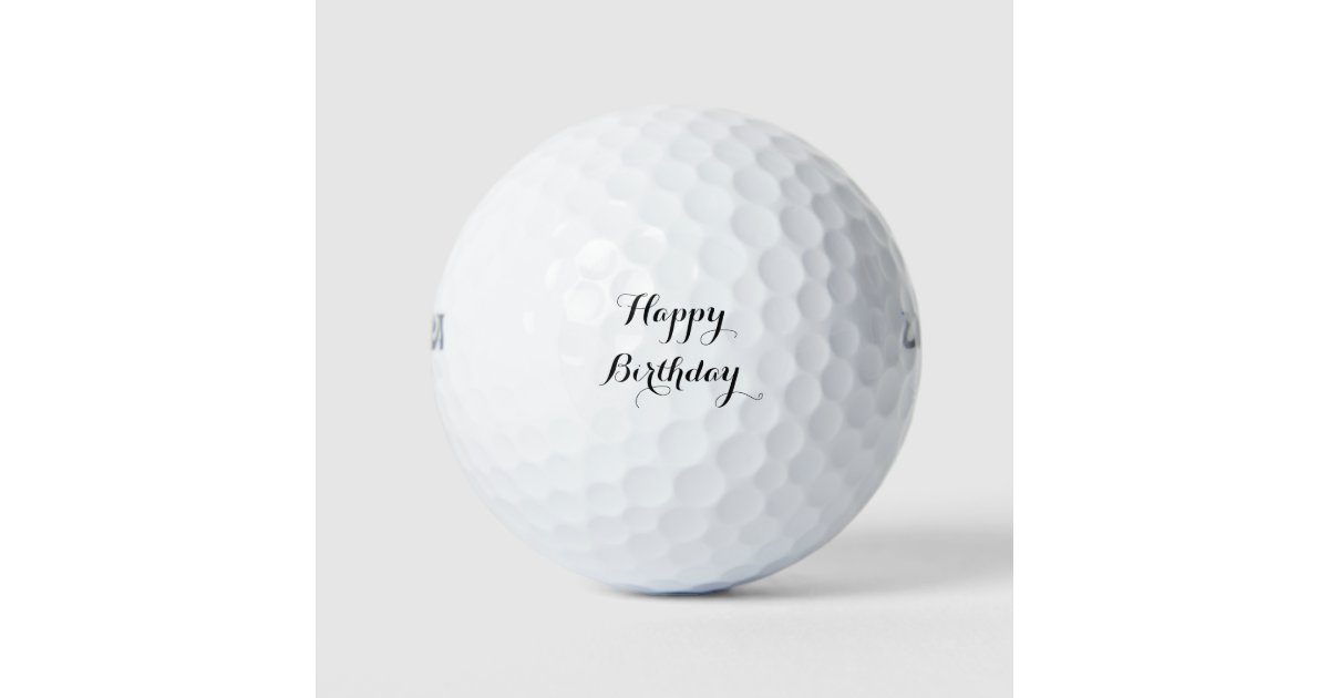 Happy Birthday Golf Balls | Zazzle