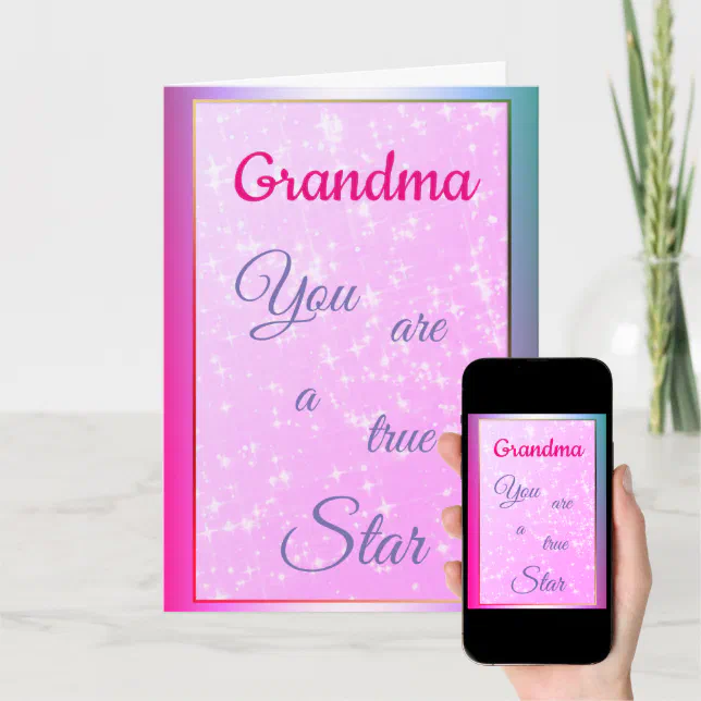 Happy Birthday Grandma design Card | Zazzle
