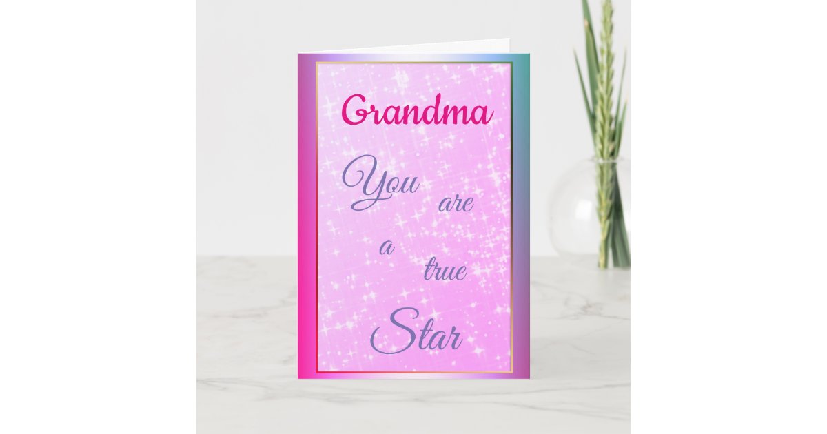 Happy Birthday Grandma design Card | Zazzle