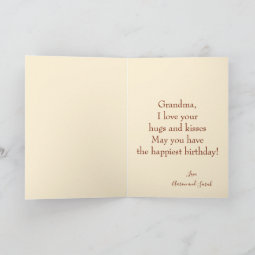 Happy Birthday Grandma Fall Theme Card | Zazzle