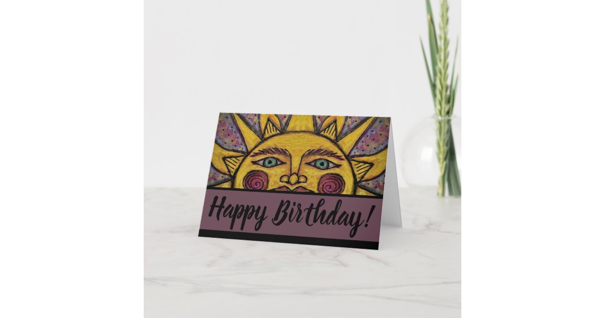 Happy Birthday Greeting Card-Winter Solstice Card | Zazzle