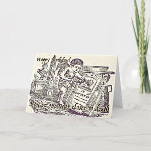 Dark Humor Birthday Cards | Zazzle