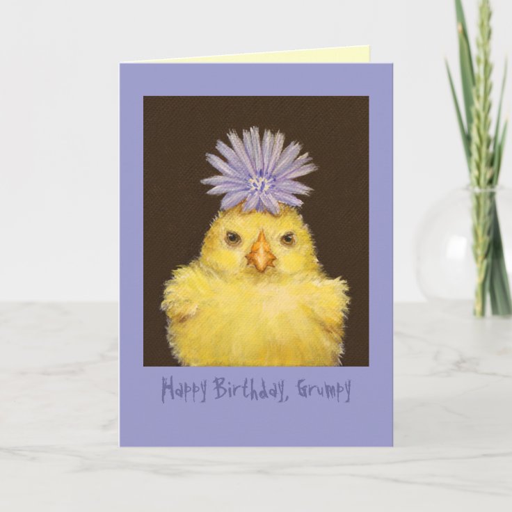 Happy Birthday Grumpy card | Zazzle