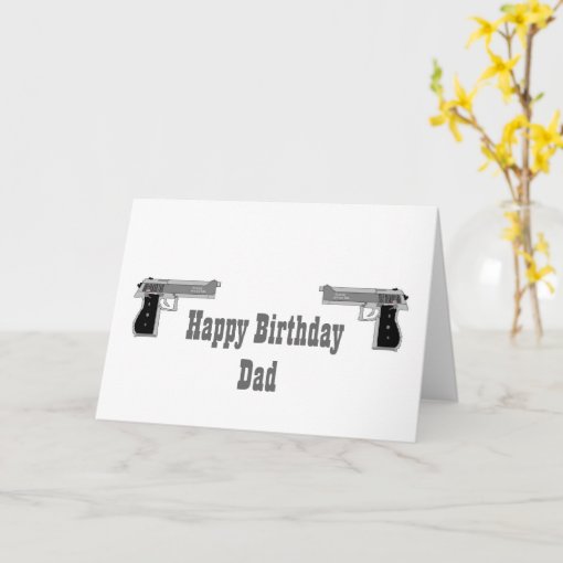 Happy Birthday Gun Card | Zazzle