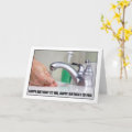 Happy Birthday Hand Washing Coronavirus Humor Card | Zazzle