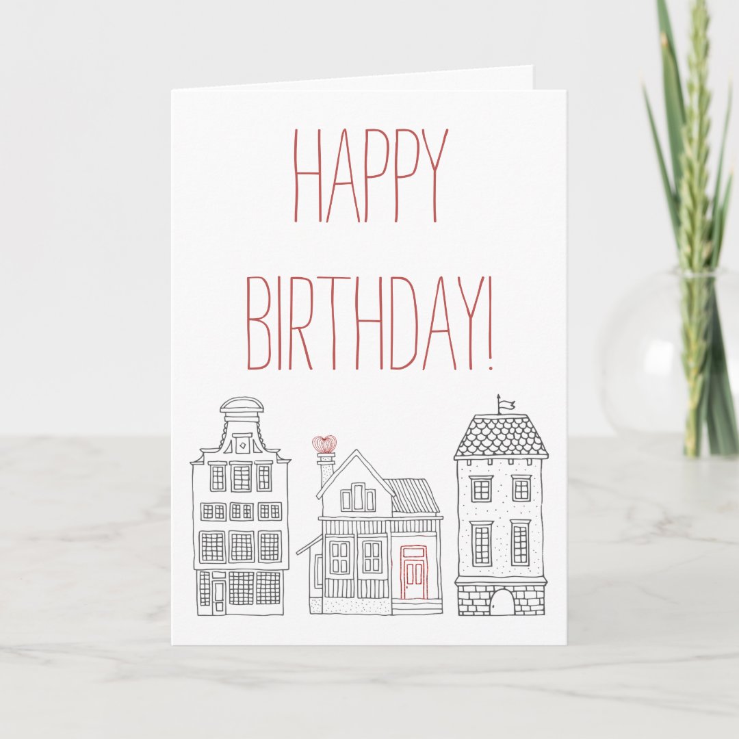 Happy Birthday Happy Home Card | Zazzle