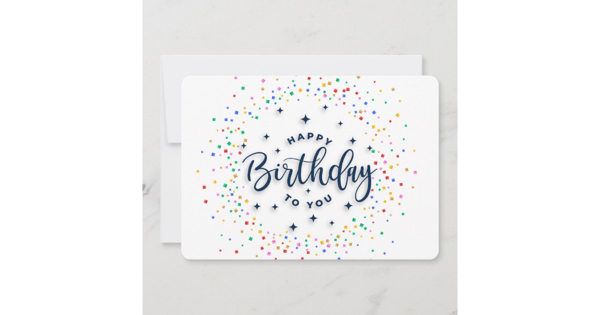 Happy Birthday Holiday Card | Zazzle