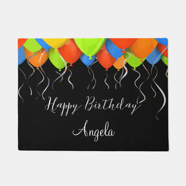 Happy Birthday Home Welcome Mats | Zazzle