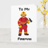 HAPPY BIRTHDAY **HOTTIE** & MY FAV FIREMAN CARD | Zazzle