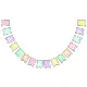 Happy Birthday In Pastel Colors Bunting Flags | Zazzle