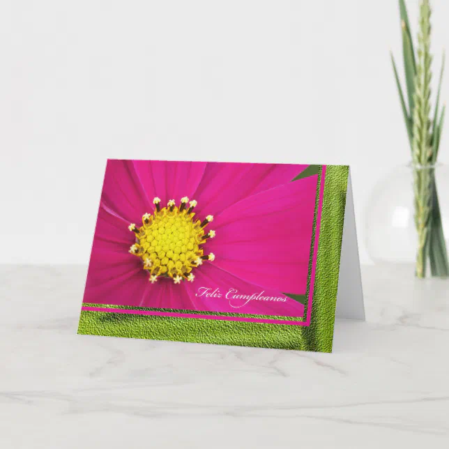 Happy Birthday in Spanish Card -- Feliz Cumpleanos | Zazzle